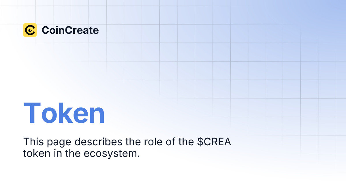 Token | CoinCreate